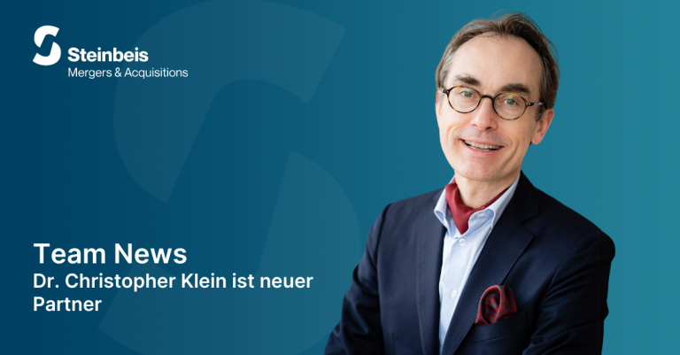 Wechsel bei Steinbeis M&A: Dr. Christopher Klein verstärkt das Team fortan als Partner mit Fokus ...